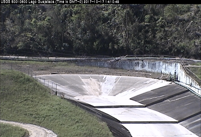 (Guajataca Dam) Spillway Looking Upstream